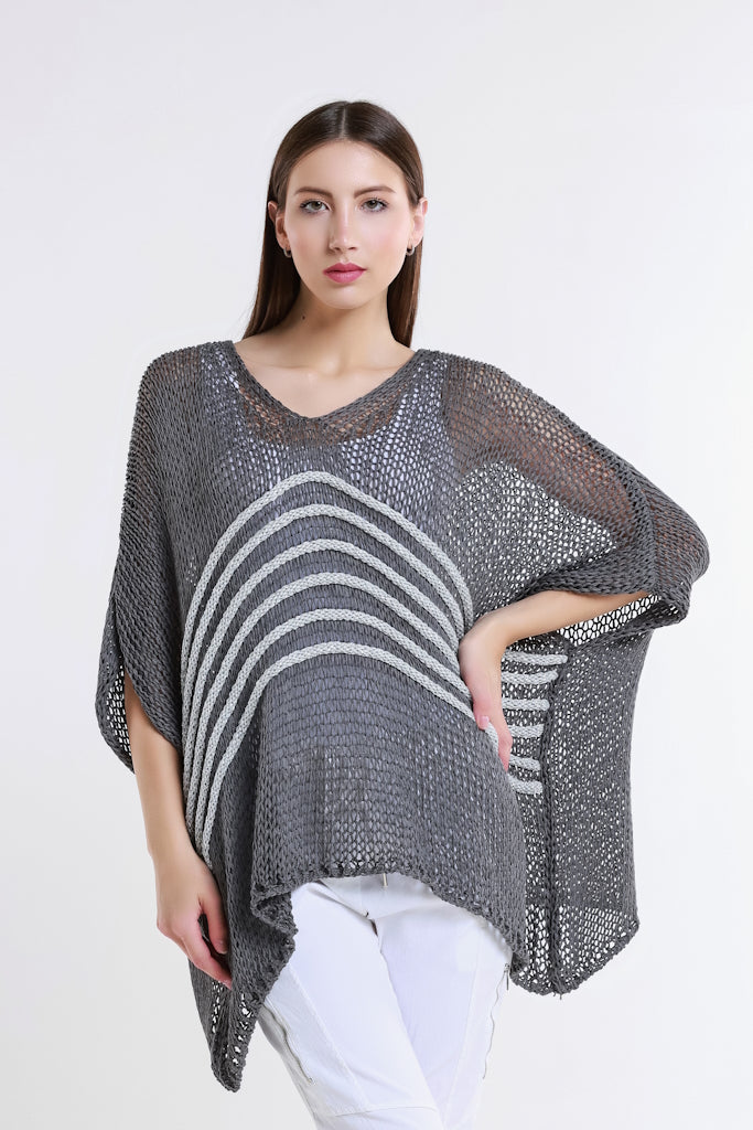 Rose 3/4 Slv Open Knit Rope Sweater (BQ914) – TINA Stephens Group