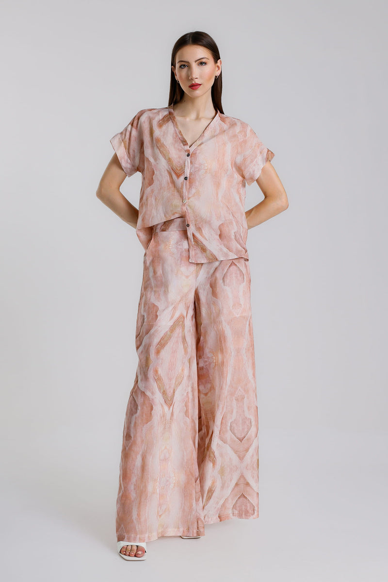 Tracy Rhombus Short Sleeve Cotton Voile Blouse (BSS913R) – TINA ...
